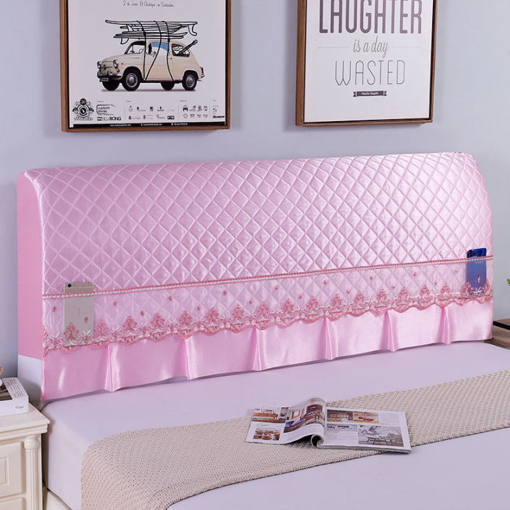 Thickened bedside cover, elastic soft pack, cotton bedside dust cover ...