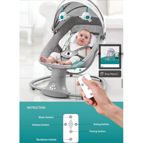 Mastela 3-in-1 Electric Baby Swing | Multifunctional Cradle and Jhoola ...