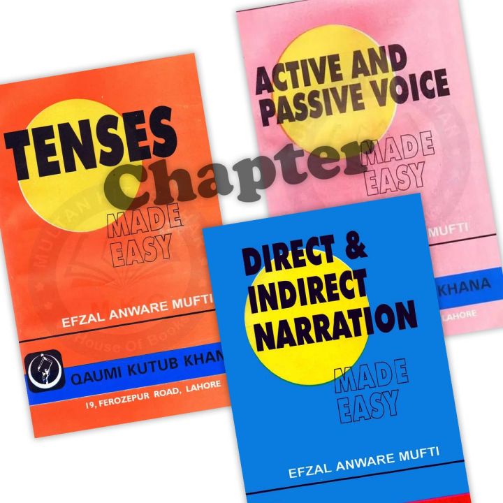 Pack of 3 Books | Tenses | Active and Passive Voice | Direct & Indirect Narration Made Easy By ...