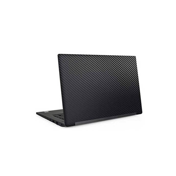 Universal Laptop Back Skin Carbon Fiber Texture 11.5x17 inch- Black ...