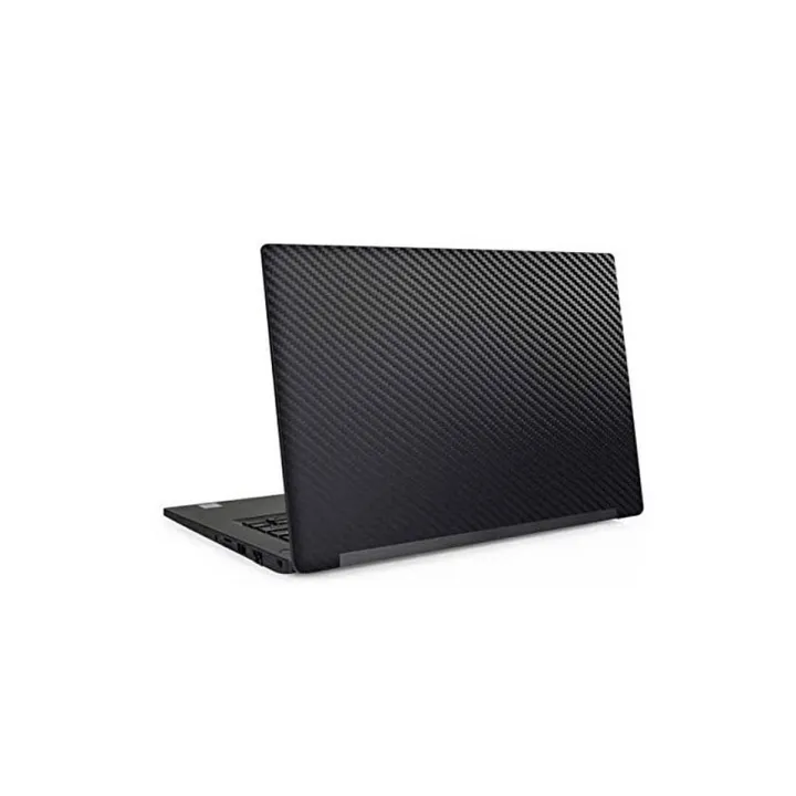 Universal Laptop Back Skin Carbon Fiber Texture 11.5x17 inch- Black ...