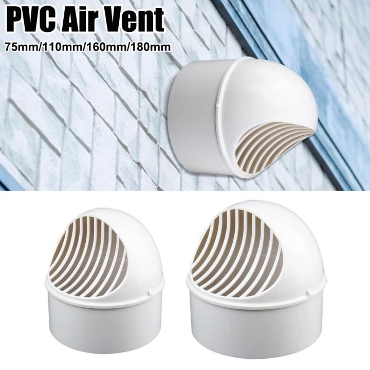 New PVC Air Vent Half Spherical White Exhaust Grille Cover Ducting ...