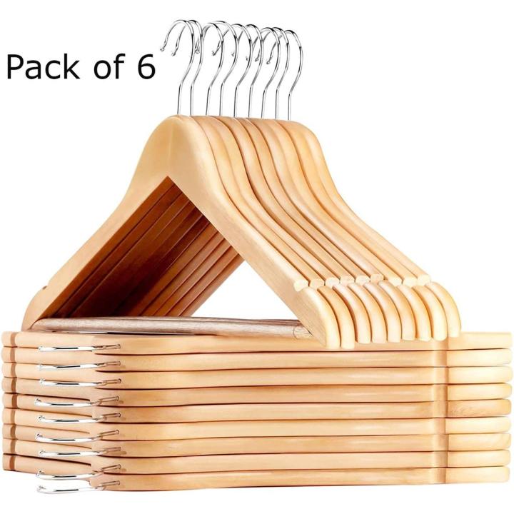 Natural Wooden Hangers for Men and Women Use Home Accessories, Solid ...