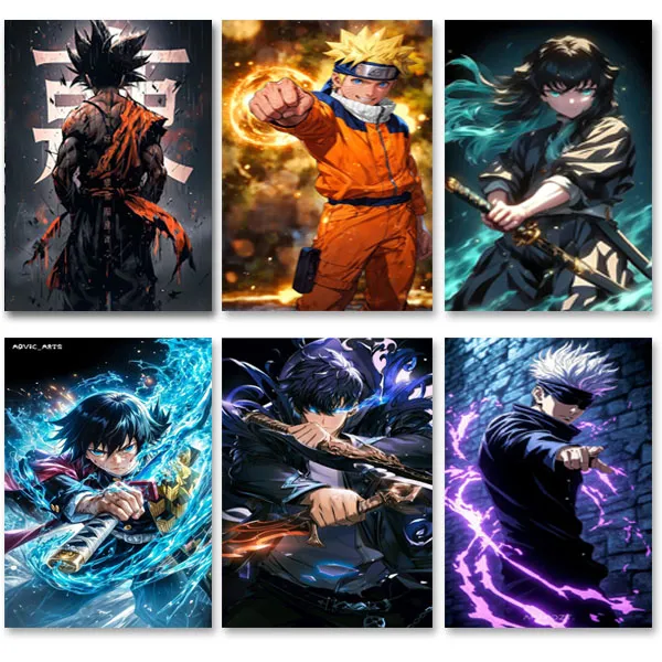 SET OF 40 Anime cards 10 x 15 cm |Premium Quality stickers | Anime ...