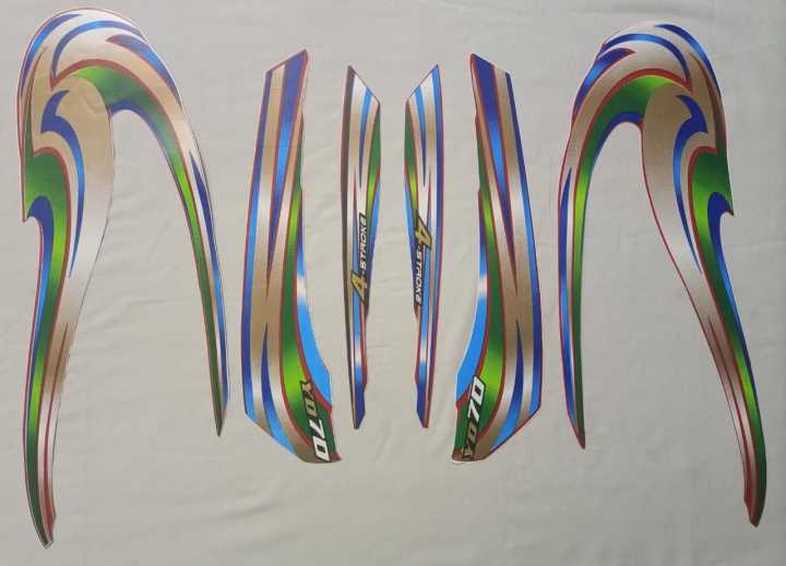 Tanki Tapa Sticker 2015 Model YAMAHA DHOOM ( COMPLETE SET ) | Daraz.pk