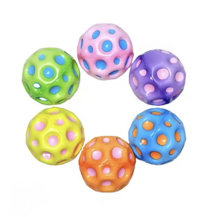 Multicolor 1pc Astro Jump Space Moon Ball Super High Elasticity Rubber ...
