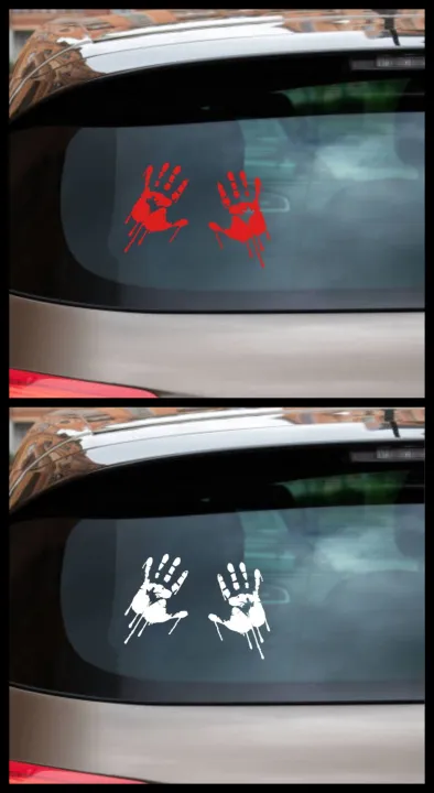 Back Screen Car Sticker - Horror Hands | Daraz.pk