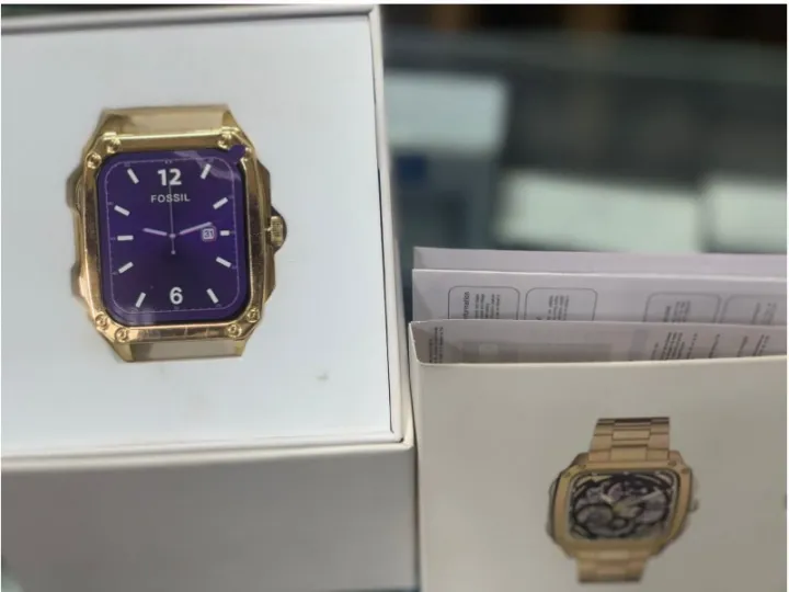 Smartwatch fossil Gen 10 pro with Free Leather Strap in golden | Daraz.pk