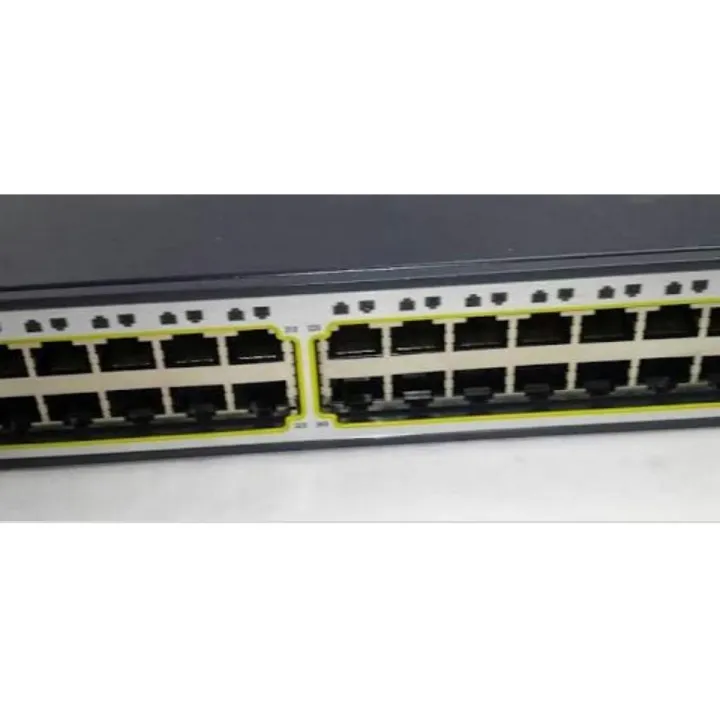 Cisco Switch , 3750 Series, 48 Ports with POE, Model no: WS-C3750-48PS ...