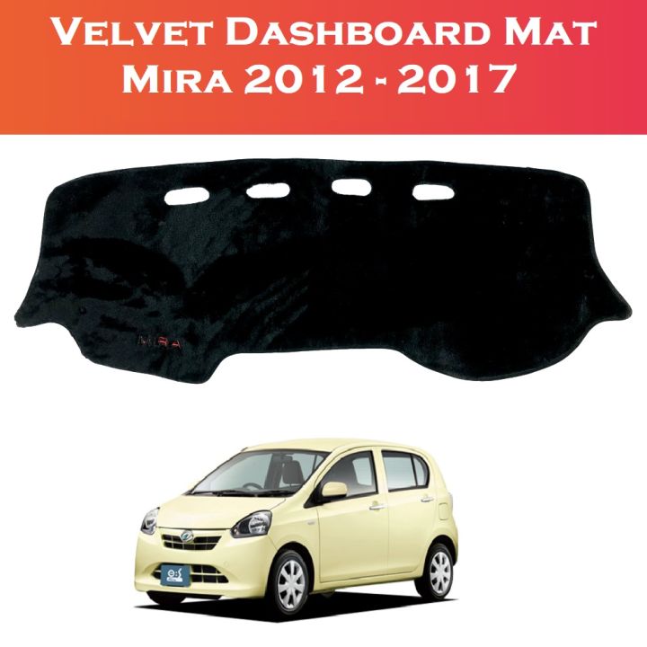 Daihatsu Mira 2012-2017 Velvet Dashboard Carpet Cover – Premium Non ...