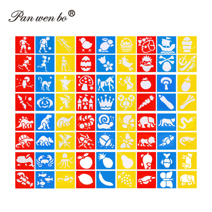 Panwen Bo PP Plastic Painting Template Art Early Education Children DIY ...