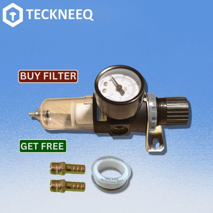 AFR-2000 Pneumatic Filter Air Regulator with Gauge | Air Filter for ...