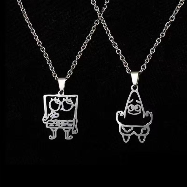 【Limited Stock】SpongeBob SquarePants Star Simple Necklace Men and Women ...