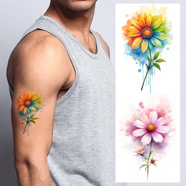 Realistic Skin Decals 3D Effect Tattoo Stickers Artistic Design ...