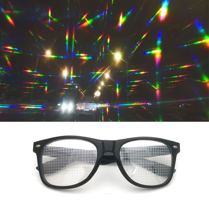 2021 Phoenix Ultimate Diffraction Glasses-3D Prism Effect EDM Rainbow Style Rave Frieworks ...