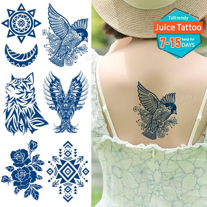 juice ink tatttoo natural long lasting waterproof anime Tattoo Sticker ...