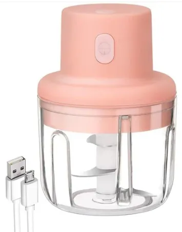 Wireless Electric Garlic Chopper 250ml – USB Rechargeable Mini Food ...