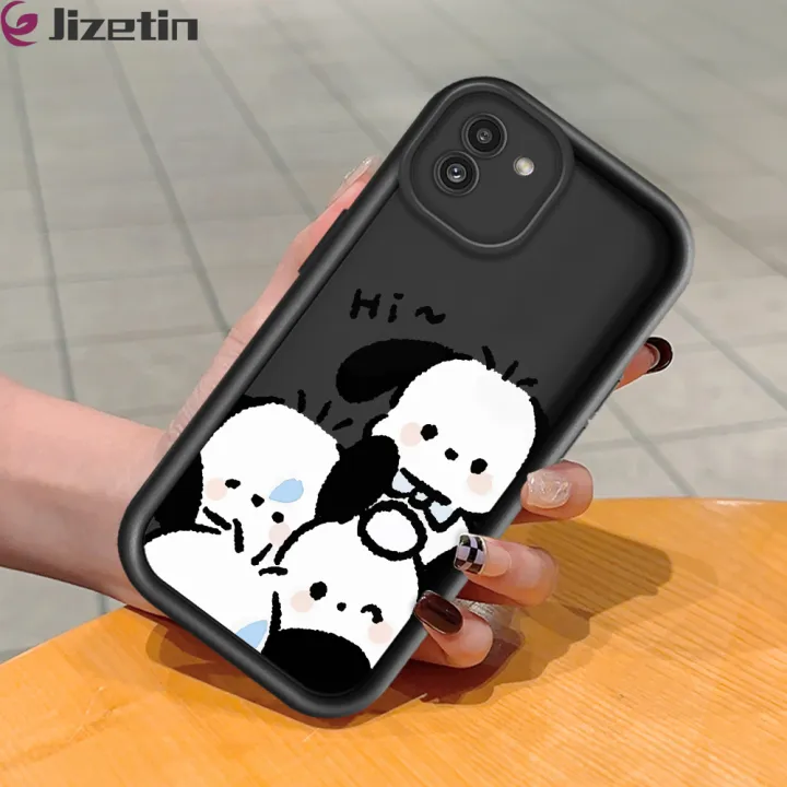Jizetin for Samsung A03 Back Cover Cute Puppy Ladder Camera Soft Rubber ...
