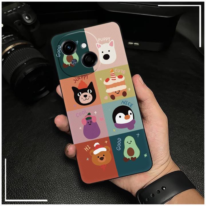 Silicone Animals Phone Case For Tecno POP9 4G/Spark GO 1/KL4 Anti-dust ...