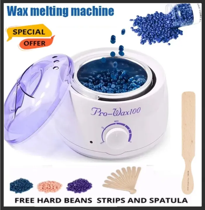Wax heater machine & Free Wax Beans ,Sticks & Wooden Spatula ...