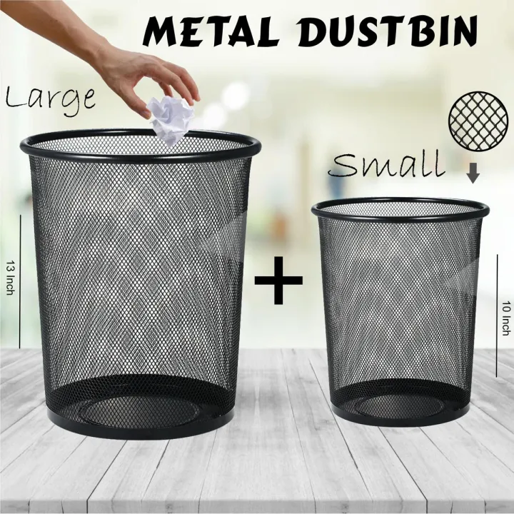 Metal Mesh Dustbins Steel Dustbin Dustbin for Office Use Dustbin for room Dustbin Large Small office