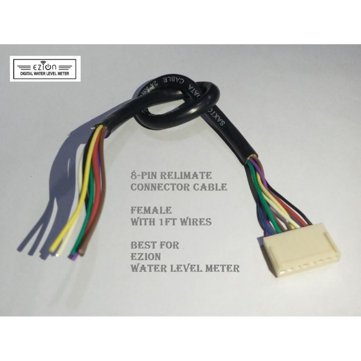 8-pin relimate connector cable best for Ezion Water level meter | Daraz.pk