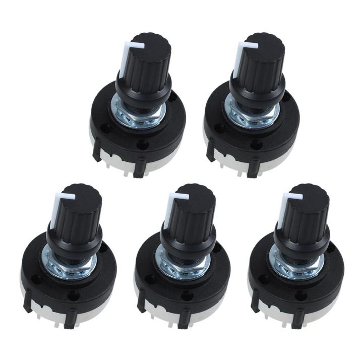 5X 3P4T 3 Pole 4 Position Single Wafer Band Selector Rotary Switch W ...