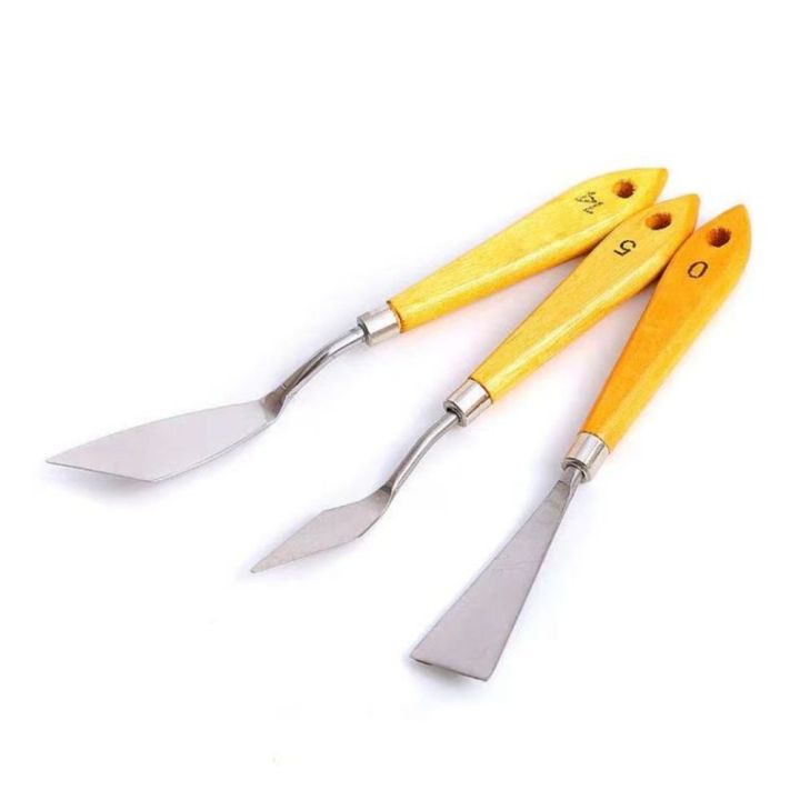 InstaOrder - Pack of 3 - Stainless Steel Pallete Knife Set - For Color ...