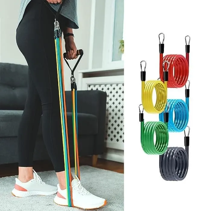 SP Dealz Power Resistance Bands for Workout for Women & Men (11pcs ...