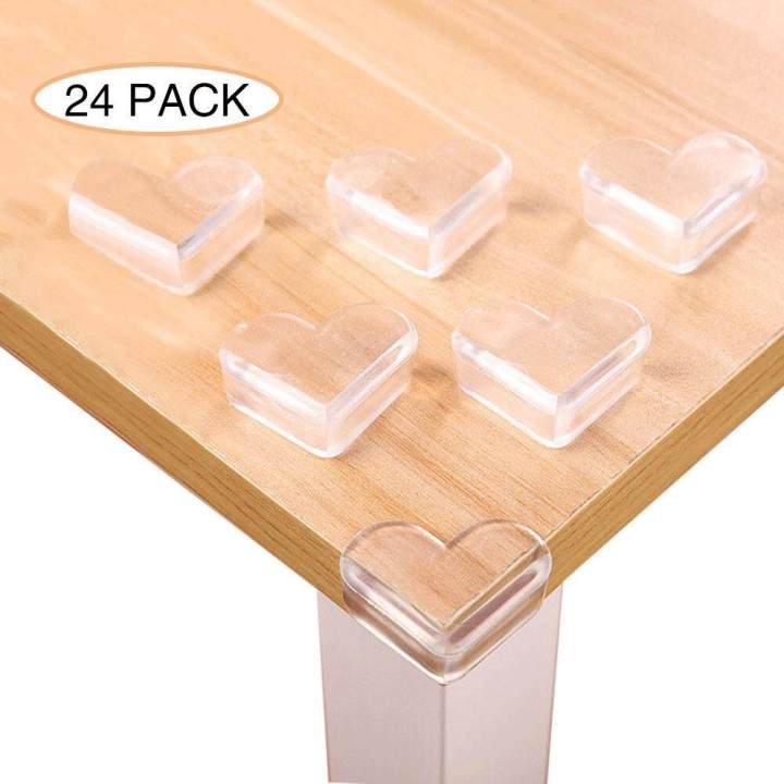 24pcs Clear Soft Baby Corner Protectors Guards Baby Corner Covers For ...