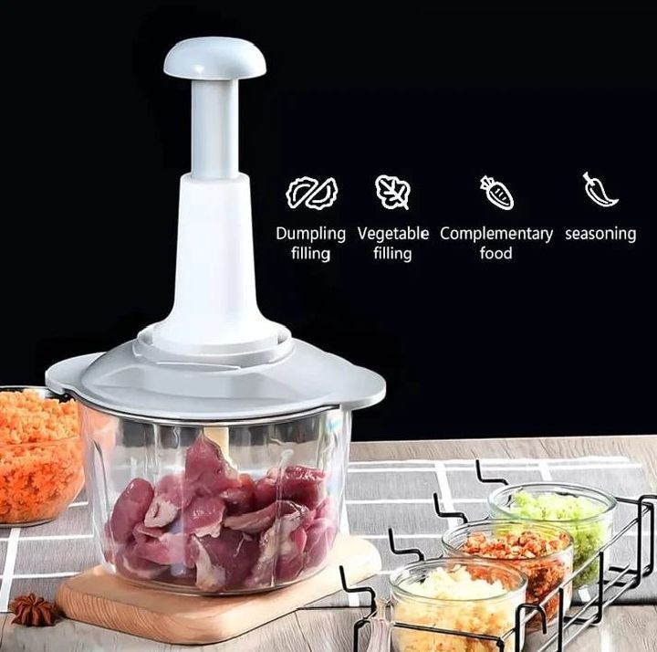 Imported Pro 1.5L - Premium Manual Hand-Push Food Chopper, Chopper ...