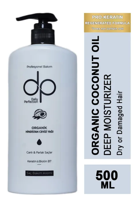 Daily Perfection Organic Coconut Oil Conditioner – Pro‑Keratin & Biotin ...