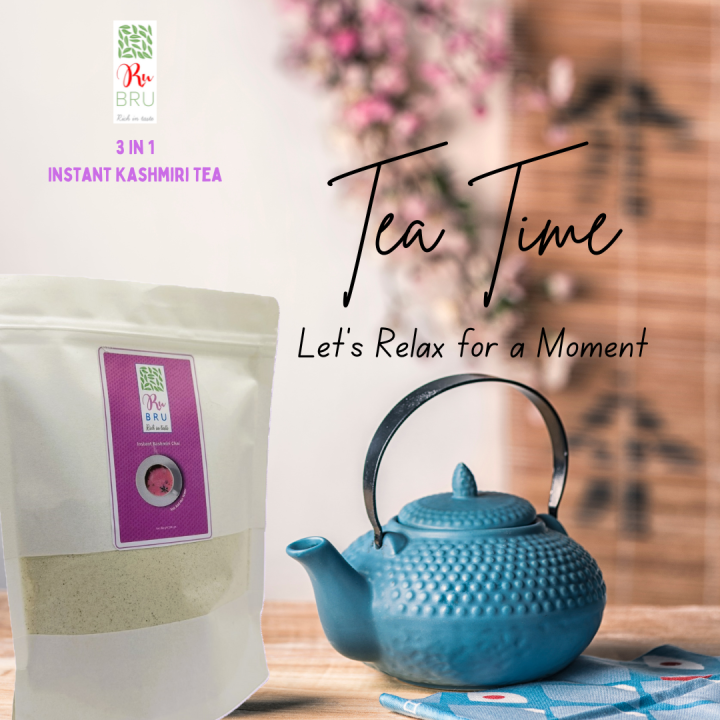 Ru Bru Kashmiri Tea Premix – 500g Pack with real Cardamom (Elaichi ...
