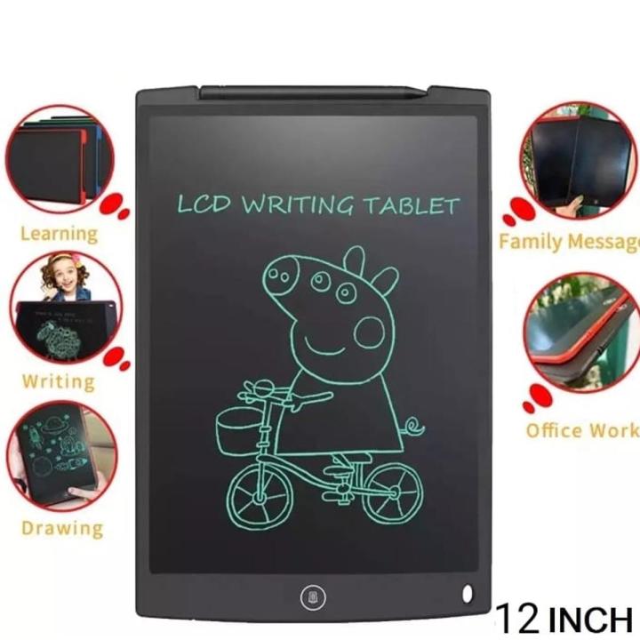 LCD Writing Tablet For Kids 12 Inch Screen Portable Doodle Writing Pad ...
