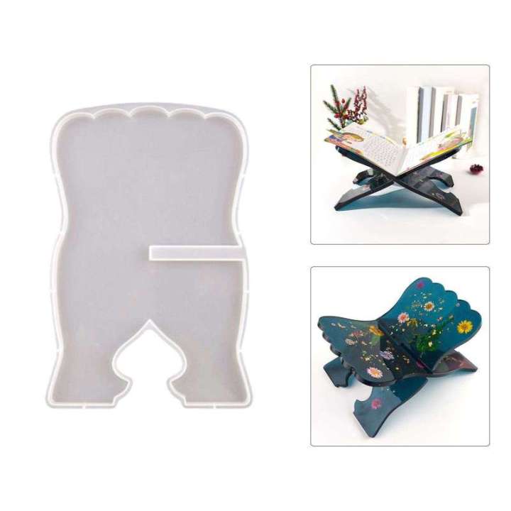 1 Piece Book holder mold | Chanting Bookshelf Epoxy Resin Mould |Book ...