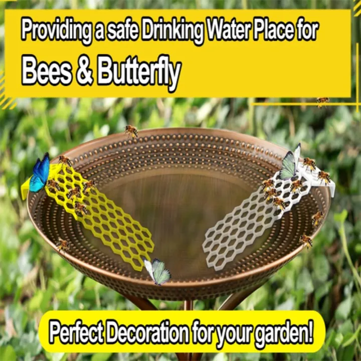 New Plastic Floating Bee Ladder Yellow White Floating Bee Island ...