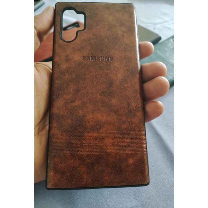 Back Leather Phone Case For Samsung Note 10 plus Premium Protective ...