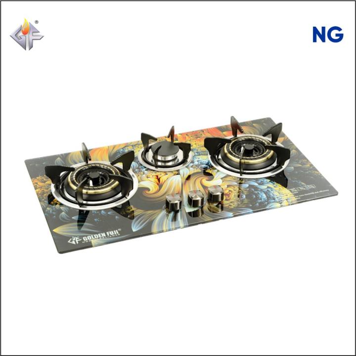 Golden Fuji - 3 Burner Built in Hob - Tempered Glass Top | Daraz.pk