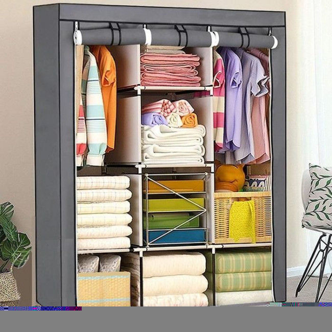 3 Door 88130 Fancy & Portable Foldable Closet Wardrobe Storage ...