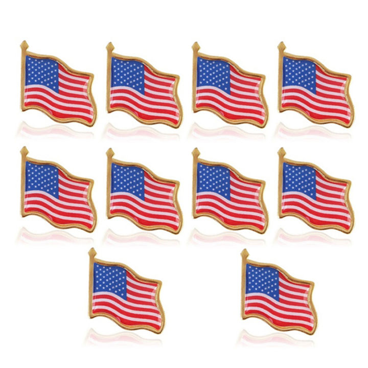 American Flag Lapel Waving Pin Proudly USA Tie Tack Badge Bag Brooch ...