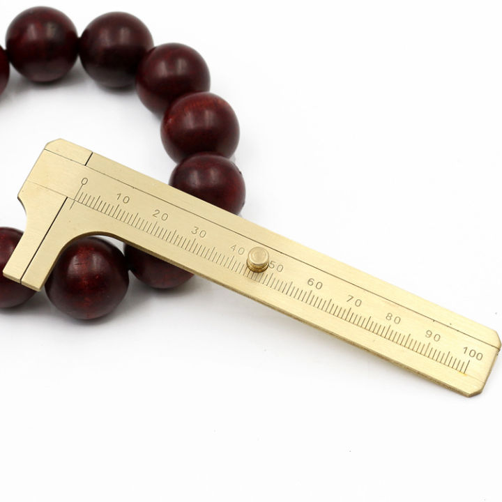 10 cm single scale copper caliper, cultural play caliper, mini vernier ...