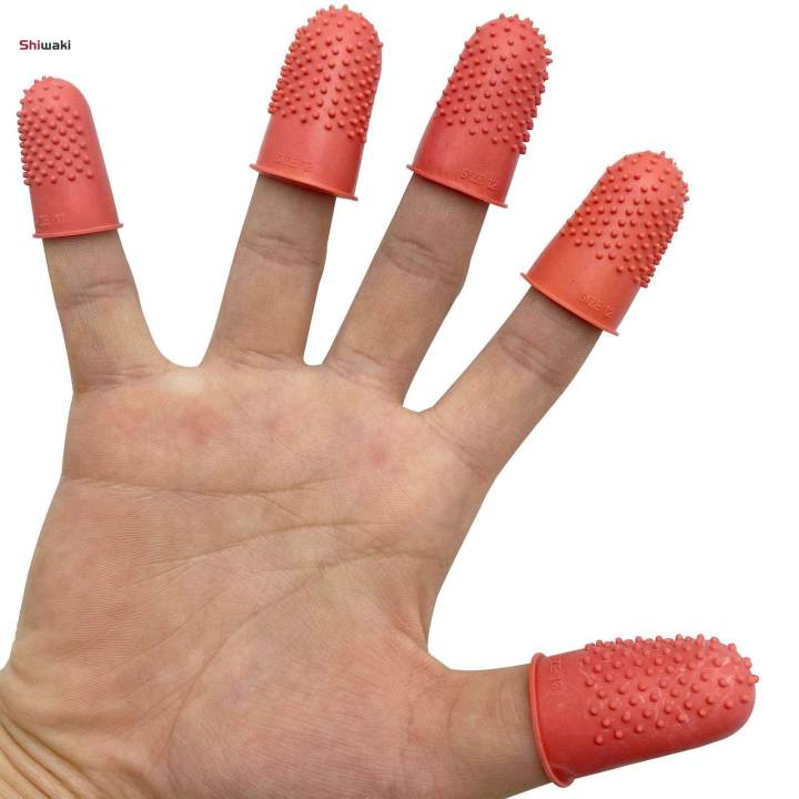 5x Silicone Finger Caps Finger Cots for Counting Collating Sorting Task ...