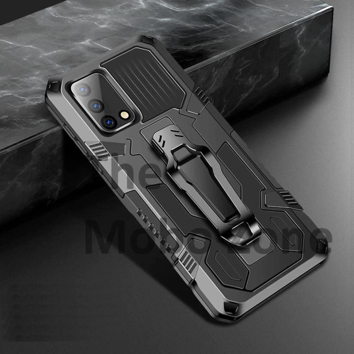 Luxury Shockproof Case For Oppo A95 For A95 Armor Stand Holder Belt ...