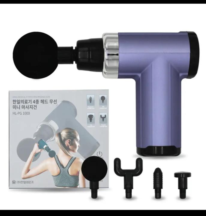 Muscle Massage Gun for Pain Relief Body Massager - Grey | Daraz.pk