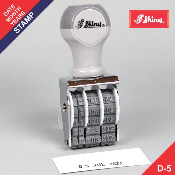 Shiny D-5 and D3 “Date ,Month, Years” Rubber Stamp | Daraz.pk