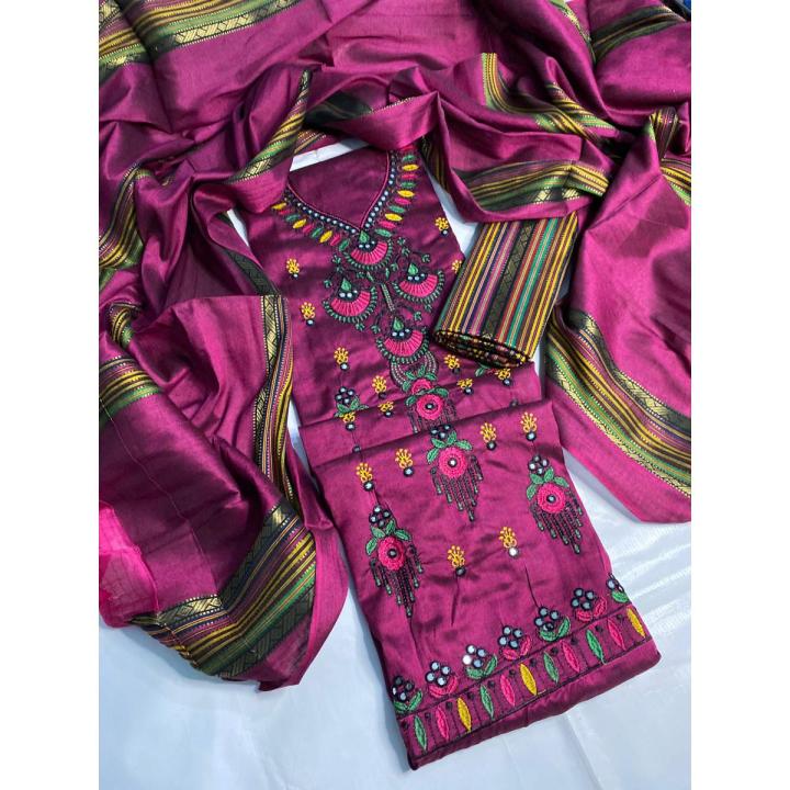 RMgadgets - Winter 3 Piece Suit for Women-Susi Fabric Sequence ...