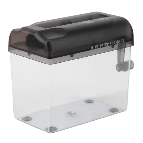 A5 Manual Paper Shredder (Strip Cut) - Transparent | Daraz.pk
