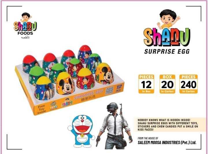 Shanu FOODS Shanu’s Surprise Eggs – Free Toy Inside (12 Pieces Pack ...
