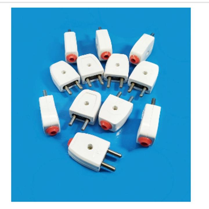 Pack of 2 pcs Male 2 Pins Electric Plug AC 220V 10A Brass Pins Fire ...