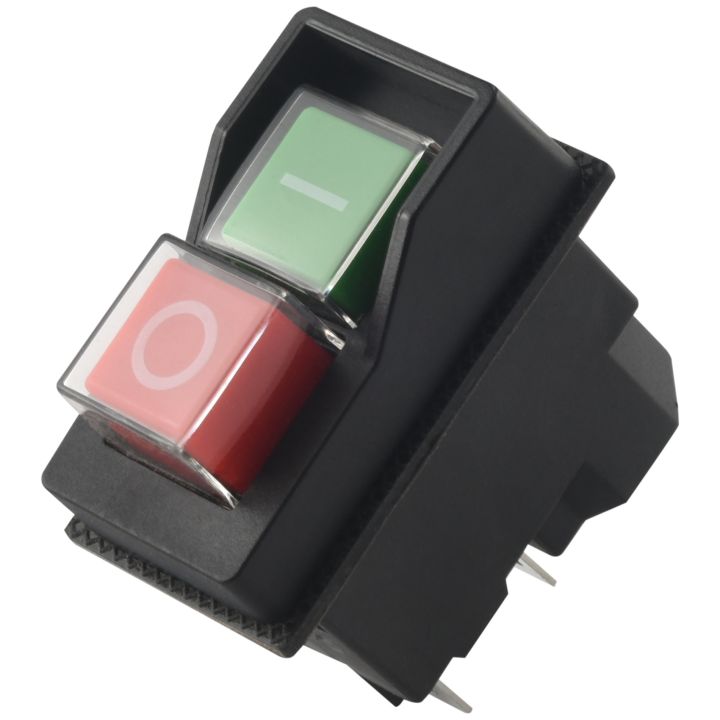 Waterproof Electromagnetic Push Button Switch 5 Pins KJD17 220-240V ...